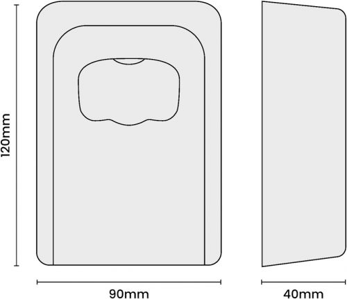 ASEC Vital 4 Wheel Combination Key Safe